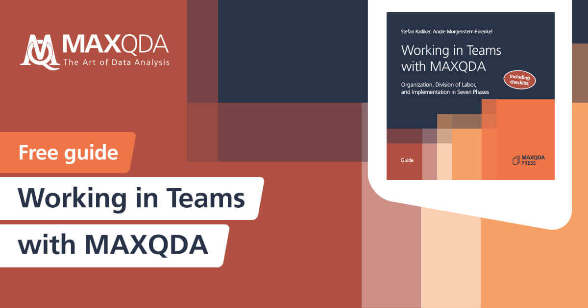Working in Teams with MAXQDA | MAXQDA Press - MAXQDA Press